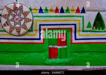 Saudi Arabia, Najran province, Badr Al Janoub village, traditional ...