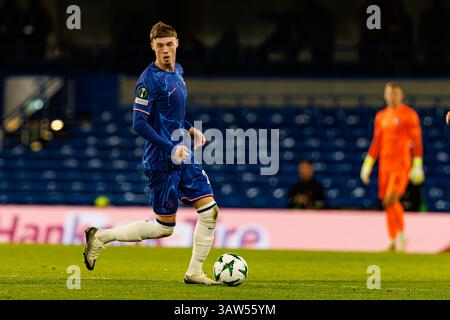 Cole Palmer seen during UEFA Conference League 2025 final game between ...