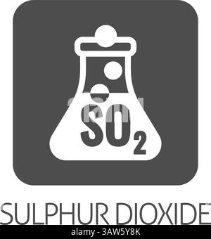Sulphur Dioxide Beaker Chemistry Icon Concept Stock Vector Image & Art ...
