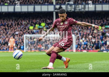 Savinho of Manchester City crosses the ball during the Sunderland v ...