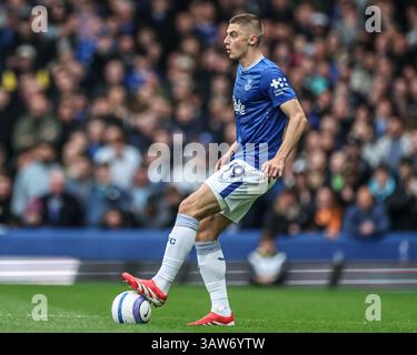 Vitaliy Mykolenko of Everton in action during the Premier League match ...