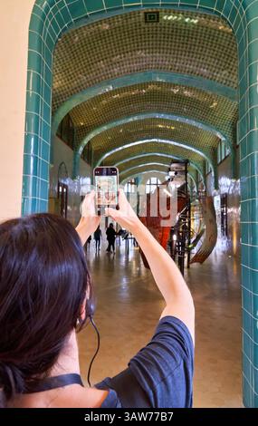 Recinto Modernista de Sant Pau, Art Nouveau, by Lluís Domènech i Montaner, Hospital de la Santa ...