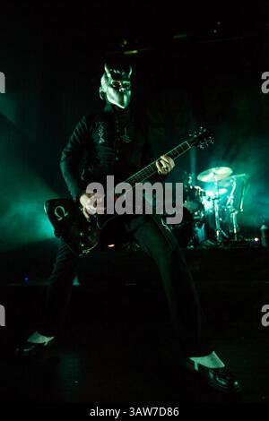 A Nameless Ghoul of the band Ghost performs at the Allstate Arena on ...