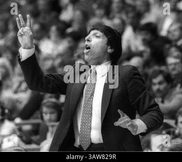 North Carolina State coach Jim Valvano, shown after his basketball team ...