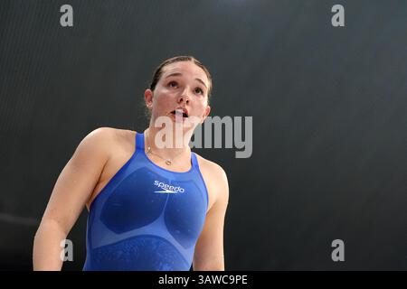 Olivia Newman-Baronius during the Women's MC 100m Butterfly on day five ...
