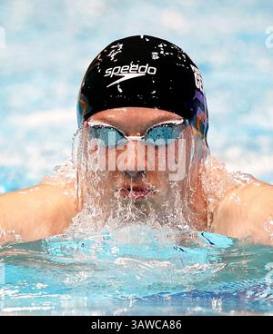 Gregory Butler during the Men's 200m Breaststroke on day five of the ...