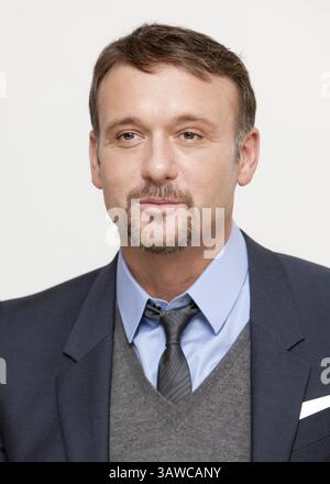 Portrait of American actor and musician TIM MCGRAW photographed in ...