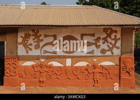 Ghana, Adako-Jachie, Traditional Ashanti Shrine, Abosomfie Stock Photo ...