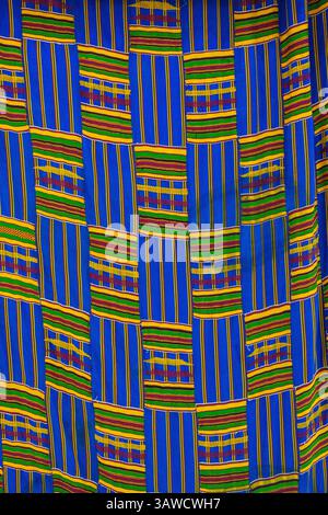 Ghana, Bonwire. Bonwire Kente Museum. Example of Old Kente Cloth Stock ...