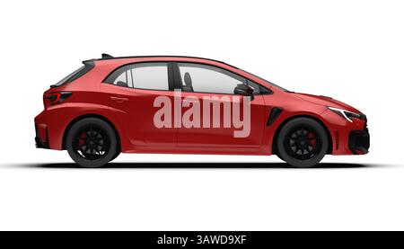 Izmir, Turkey - Apr 18 2025: Front left side view of red Toyota Corolla ...