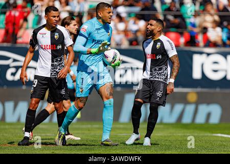 Kaique Pereira seen during Liga Portugal game between teams of GD ...