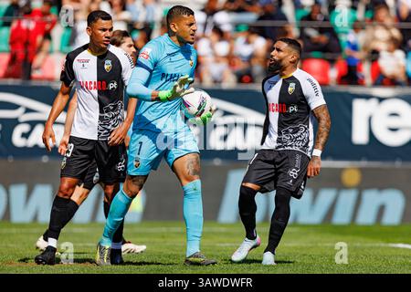 Kaique Pereira seen during Liga Portugal game between teams of GD ...
