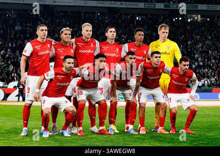 Team of SC Braga seen during Liga Portugal game between teams of ...