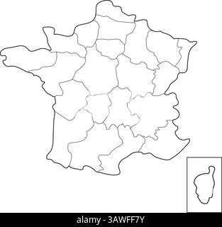 France map. Borders of France for your infographic. Vector country ...