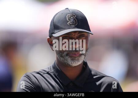Servite Friars coach Brandon Thomas reacts during the CIF Southern ...