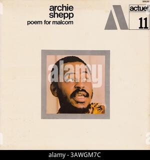 Archie Shepp - Poem for Malcolm - Vintage Vinyl Record Cover Stock ...