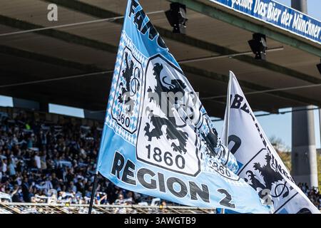 Fahne Fans Logo TSV 1860 München / Symbolbild Stock Photo - Alamy