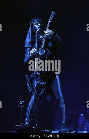 LONDON, ENGLAND - APRIL 19: Nameless Ghouls of ‘Ghost’ performing at O2 ...