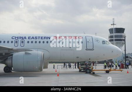 LISHUI, CHINA - APRIL 18, 2025 - An Airbus 320 of China Eastern Airlines was captured at Lishui ...