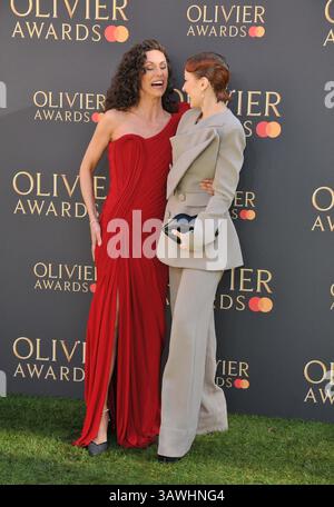 Amy Di Bartolomeo and Georgie Buckland at the Olivier Awards 2025 ...