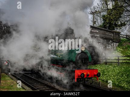 National coal board steam engine Stock Photo - Alamy