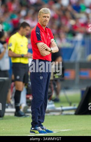 Arsenal manager Arsene Wenger during UEFA Europa League Group H match ...