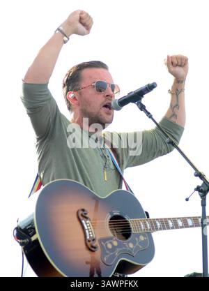 T.J. Osborne of Brothers Osborne performs during CMA Fest 2022 on ...