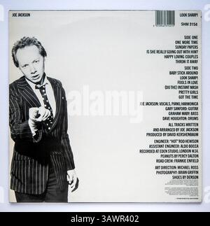 LP cover of Look Sharp, the debut album by Joe Jackson, which was ...