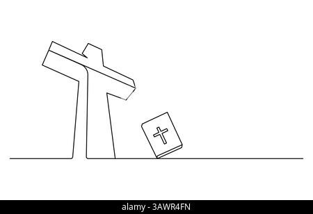 Pentecost Sunday concept one line drawing Stock Vector Image & Art - Alamy