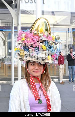The Martinez family attends the 2025 New York City Easter Bonnie Parade ...