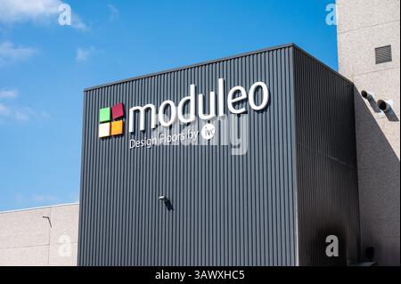 The Moduleo Unilin lainate floor producing company in Avelgem, West ...