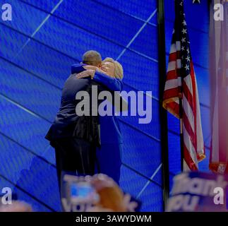 Hillary Clinton 2 DNC July 2016 (cropped Stock Photo - Alamy