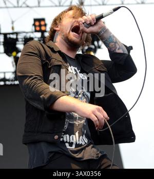 Caleb Shomo of Beartooth performs during Sonic Temple Art and Music ...