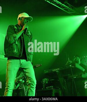 Santa Cruz, USA. 19th Apr, 2025. Colin Harper aka Collie Buddz performs ...
