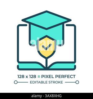 Right to education pixel perfect line icon Stock Vector Image & Art - Alamy