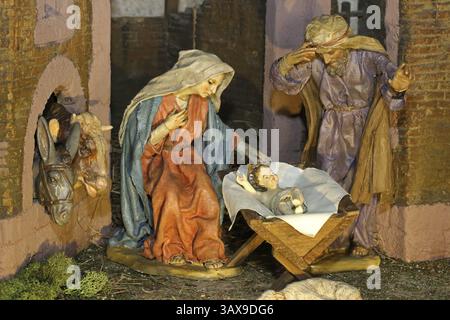 Nativity Figures Christmas Decorations with the Holy Family and the ...