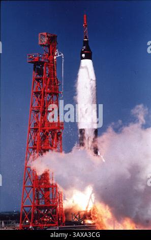 A historical image from Project Mercury, NASA's first manned ...