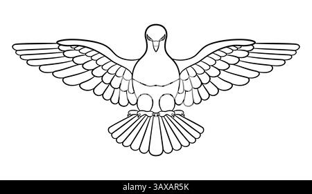Holy Spirit Ghost Baptism Dove Falling from Sky Clouds Illustration ...