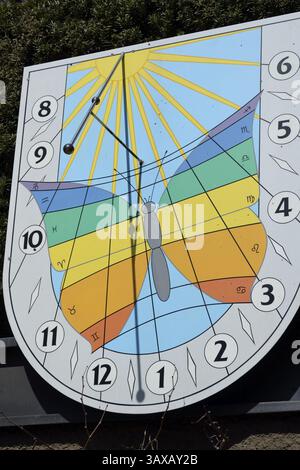 Sundial, a device that measures time by the position of the Sun Stock ...