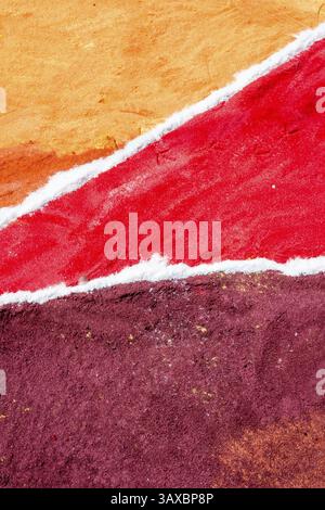 The coloured drawings on the ground, useful for background Stock Photo ...