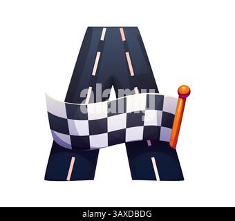 English Alphabet car transport. ABC print. Cartoon Stock Vector Image ...