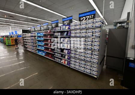 The inside of the Walmart Superstore in Lexington, Virginia Stock Photo ...