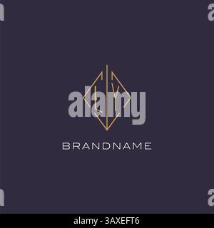 LY logo, LY Monogram, Initial LY Logo, Letter LY logo, Icon, Vector ...