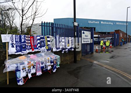 Sheffield Wednesday scarves before the Sky Bet Championship match ...