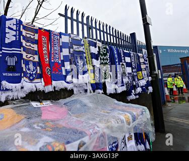 Sheffield Wednesday scarves before the Sky Bet Championship match ...