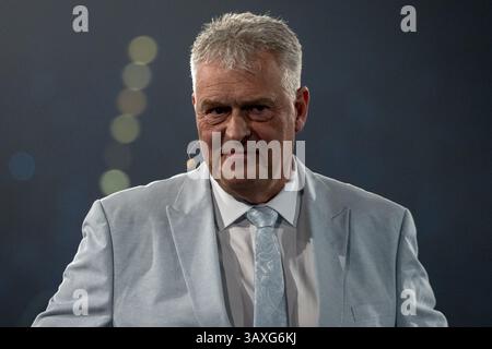 Reform party UK member Lee Anderson sits on the podium during the ...