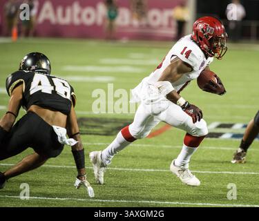 Central Florida wide receiver Chris Domercant (13) runs against against ...