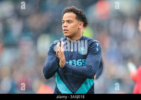 Million Manhoef of Stoke City applauds the fans after the final whistle ...