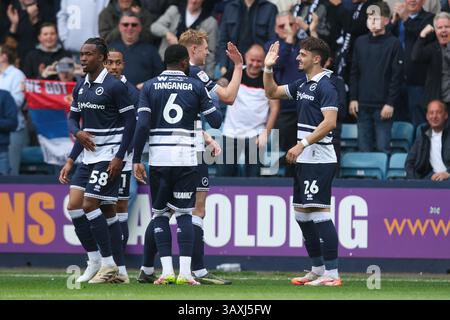 9, Mihailo Ivanovic of Millwall FC celebrates the goal during the Sky ...