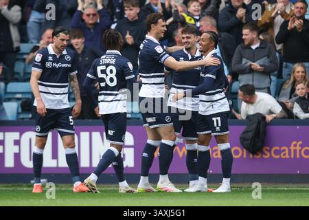 9, Mihailo Ivanovic of Millwall FC celebrates the goal during the Sky ...